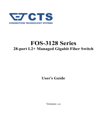 CTS FOS-3128 Series User’s Guide | Manualzz