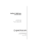 Spectracom NetClock 9400 9483, 9400 9489 User Reference Guide | Manualzz