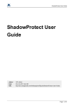 ShadowProtect SPX User Guide | Manualzz
