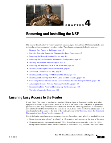 Cisco 7304 NSE Installation and Configuration Guide | Manualzz