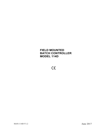 Contrec Batch Controller 114D User Manual | Manualzz
