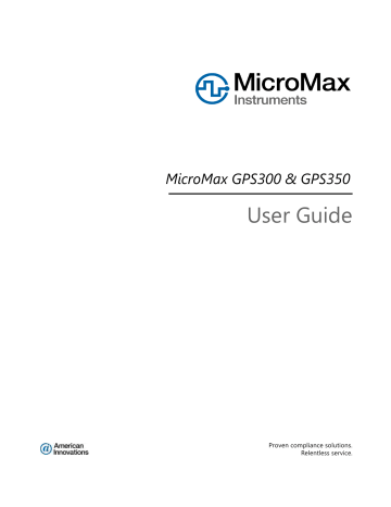 MicroMax GPS300 & GPS350 User Guide | Manualzz