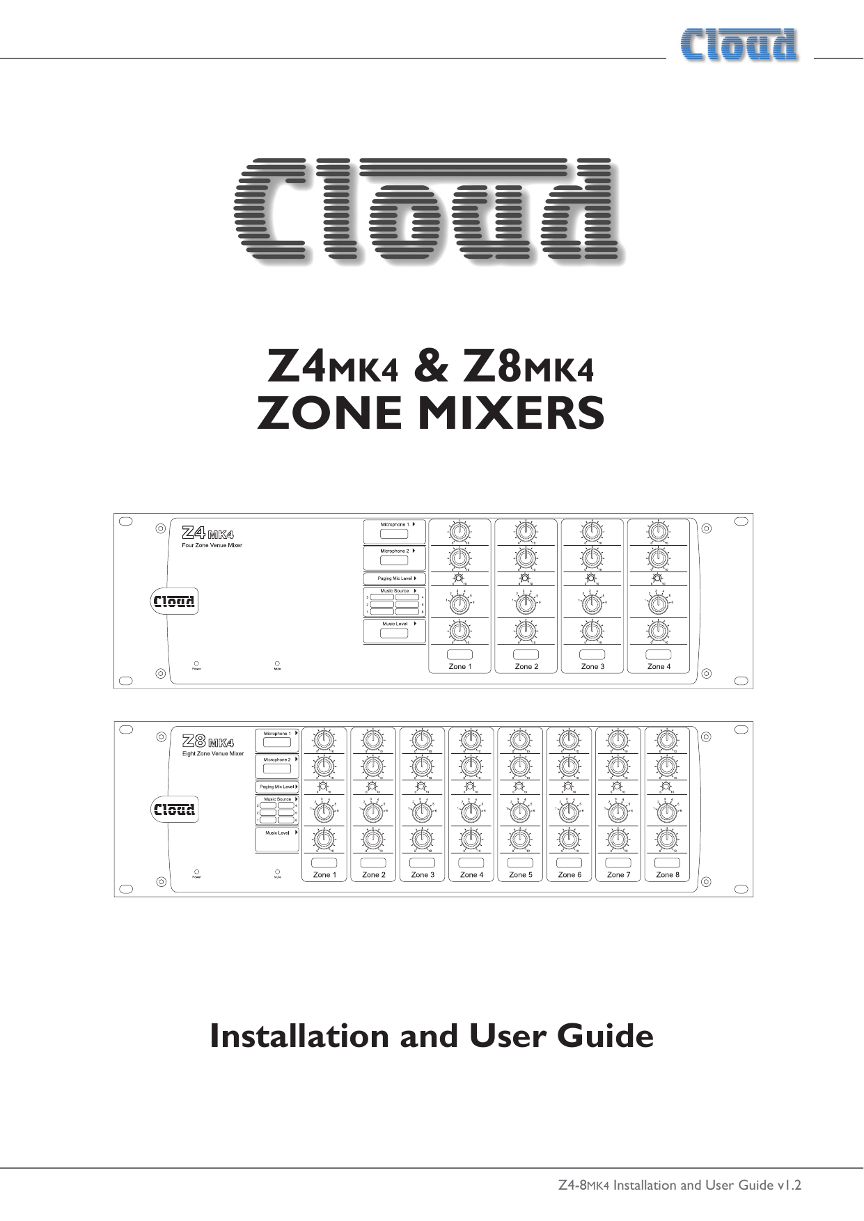 Cloud Z8MK4 Installation and User Manual | Manualzz