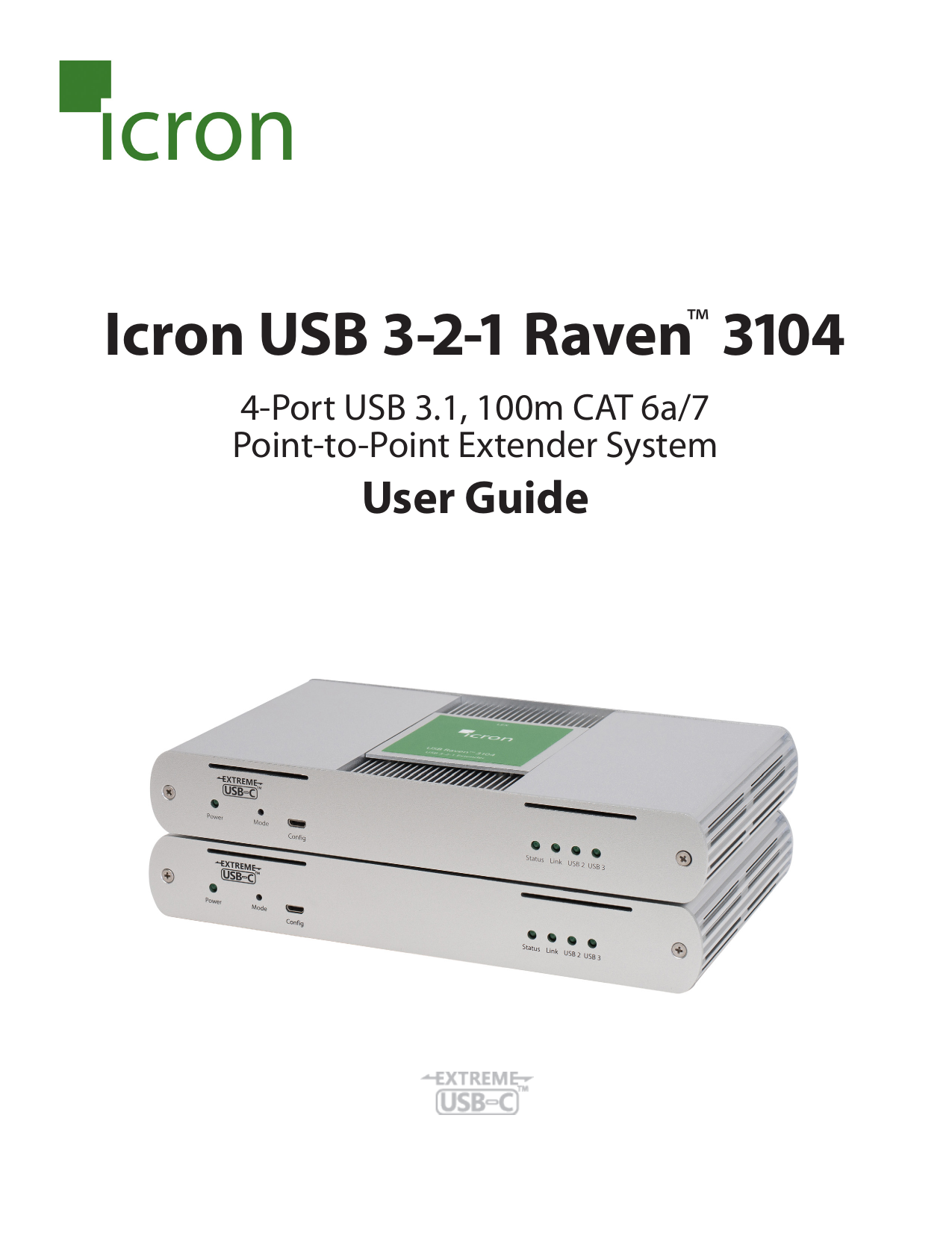 Icron USB 3-2-1 Raven 3104 USB Extender User guide | Manualzz