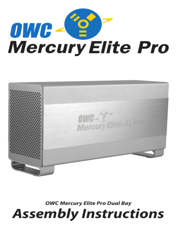 OWC Mercury Elite-AL Pro Assembly Instructions Manual | Manualzz