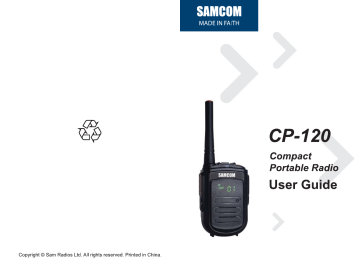 SAMCOM CP 120 User Guide | Manualzz
