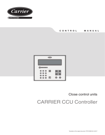 Carrier CCU Controller Control Manual | Manualzz