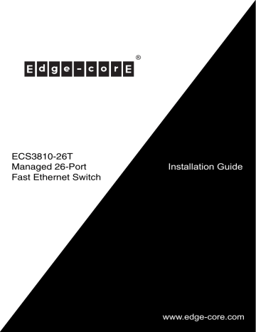 ECS3810 26T Installation Guide | Manualzz