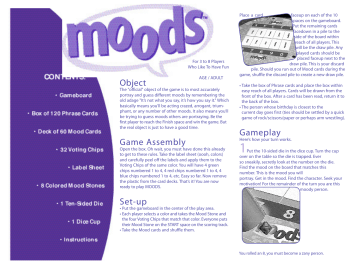 Hasbro Moods Game 40028 Instructions | Manualzz
