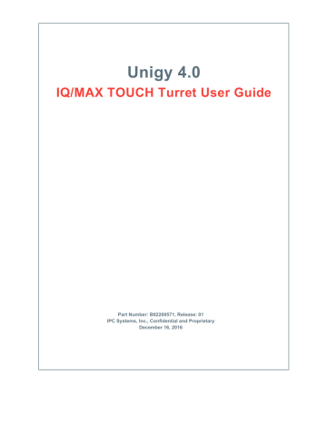 IQ/MAX TOUCH Turret User Guide | Manualzz