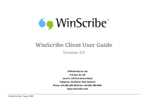 WinScribe Client 4.0 User Guide | Manualzz
