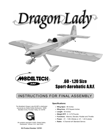 Model Tech Dragon Lady Instructions For Final Assembly | Manualzz