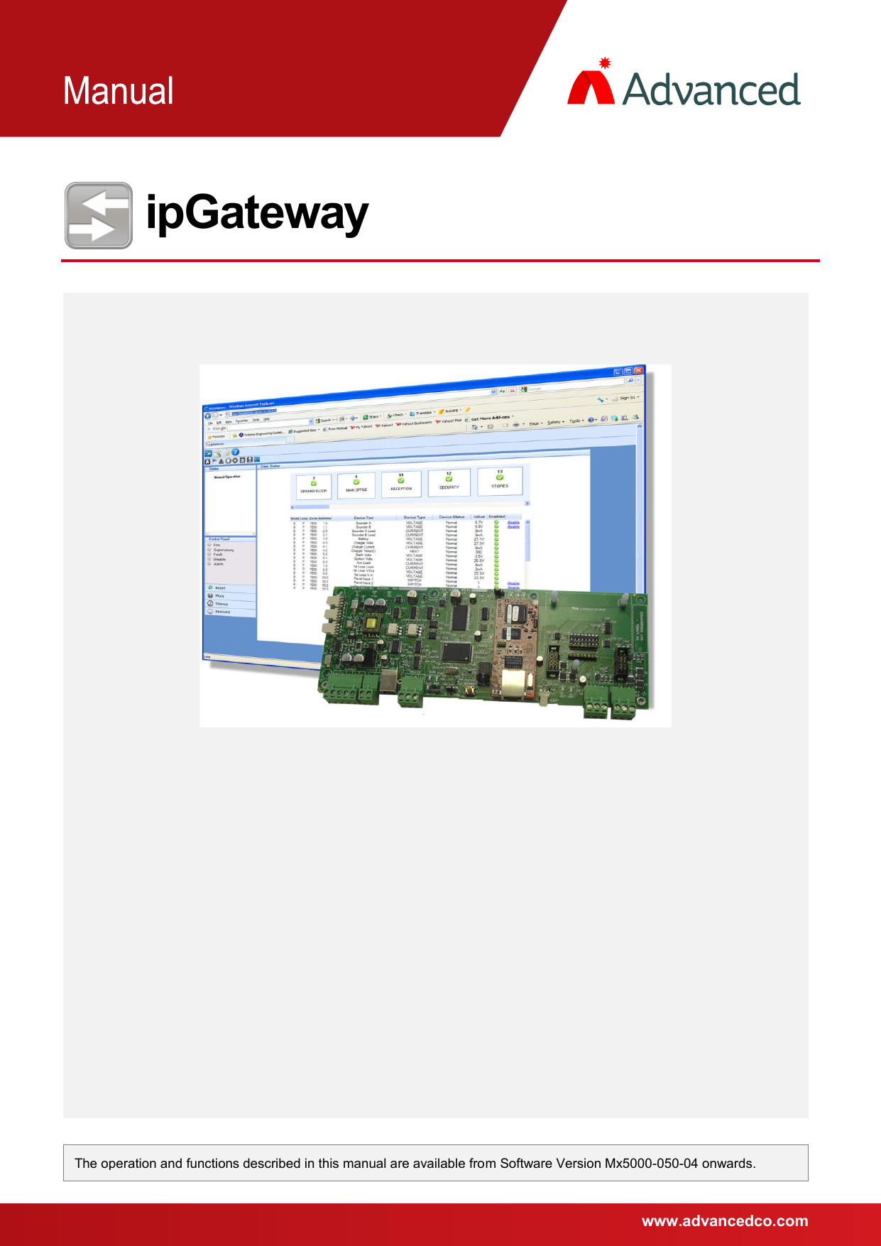 Advanced Mxp-554-BX manual | Manualzz
