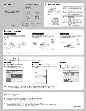TP-LINK TL-MR3020 Quick Installation Guide | Manualzz