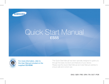 Samsung ES 55 Quick Start Manual | Manualzz