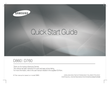 Samsung D760 Quick start guide | Manualzz