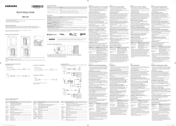 Samsung SBB-SSF Quick start guide | Manualzz