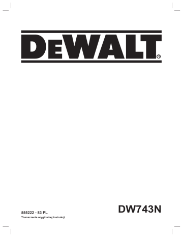 DeWalt DW746 TABLE SAW instruction manual | Manualzz