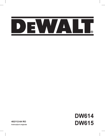 DeWalt DW614 ROUTER Type 4 instruction manual | Manualzz