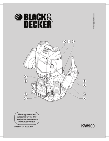 Black&Decker KW900E ROUTER instruction manual | Manualzz