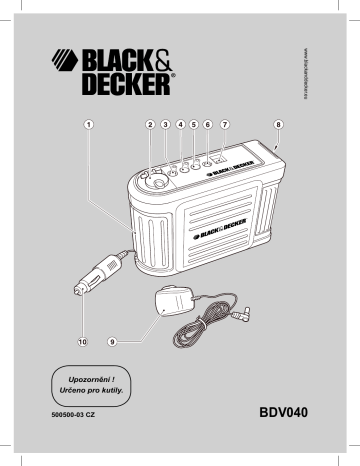 Black&Decker BDV040 BATTERY BOOSTER instruction manual | Manualzz