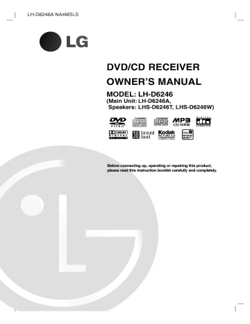 LG LH-D6246A Owner's Manual | Manualzz