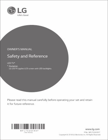 LG 32LK536BPTB Owner’s Manual | Manualzz