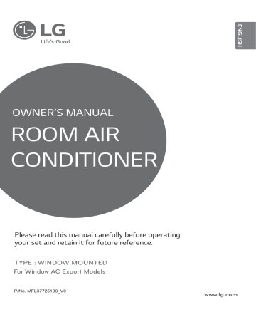 LG Room Air Conditioner Owner's Manual | Manualzz