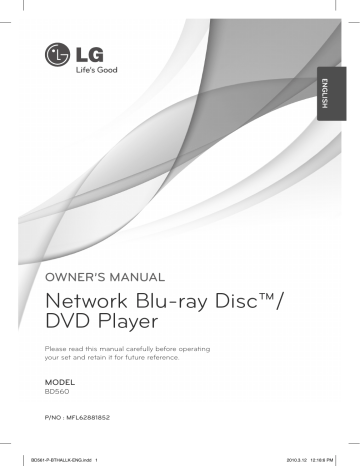 LG BD560 Owner's manual | Manualzz