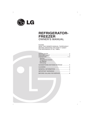 LG GC-051SS Owner's manual | Manualzz