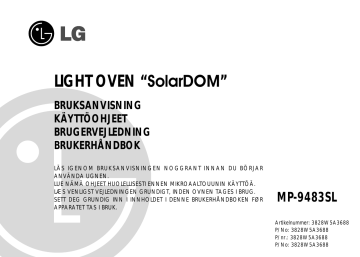 LG MP-9483SL Brukermanual | Manualzz