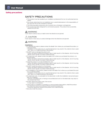 LG PACS5A000 Owner’s Manual | Manualzz