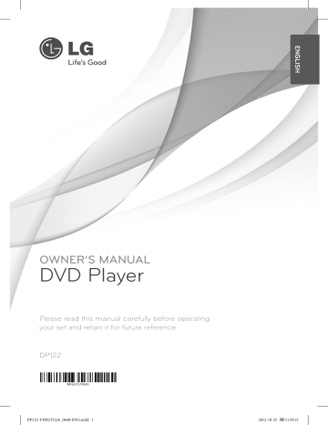LG DP122 Owner’s Manual | Manualzz