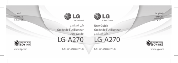 LG LGA270 User guide | Manualzz