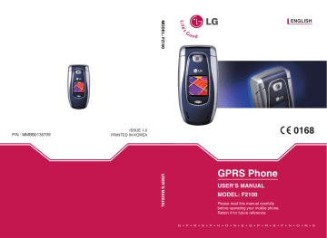 LG F2100 User's Guide | Manualzz