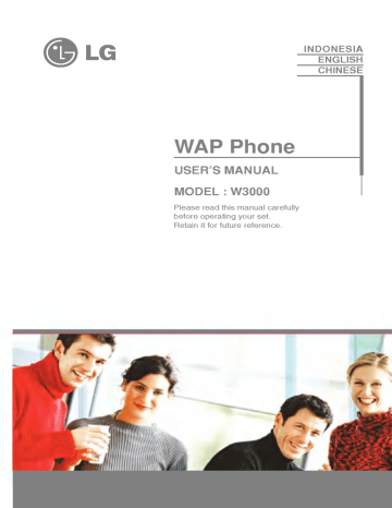LG W3000 User's Manual | Manualzz