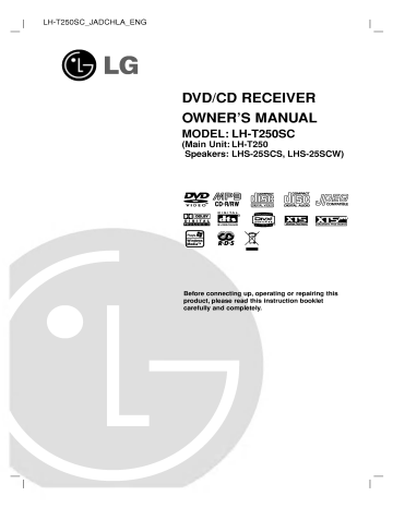 LG LH-T250SC Owner’s Manual | Manualzz