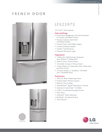 LG LFX25975ST Specification | Manualzz