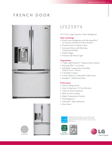 LG LFX25974ST Specification | Manualzz