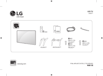 LG 43UJ6300 Owner's manual | Manualzz