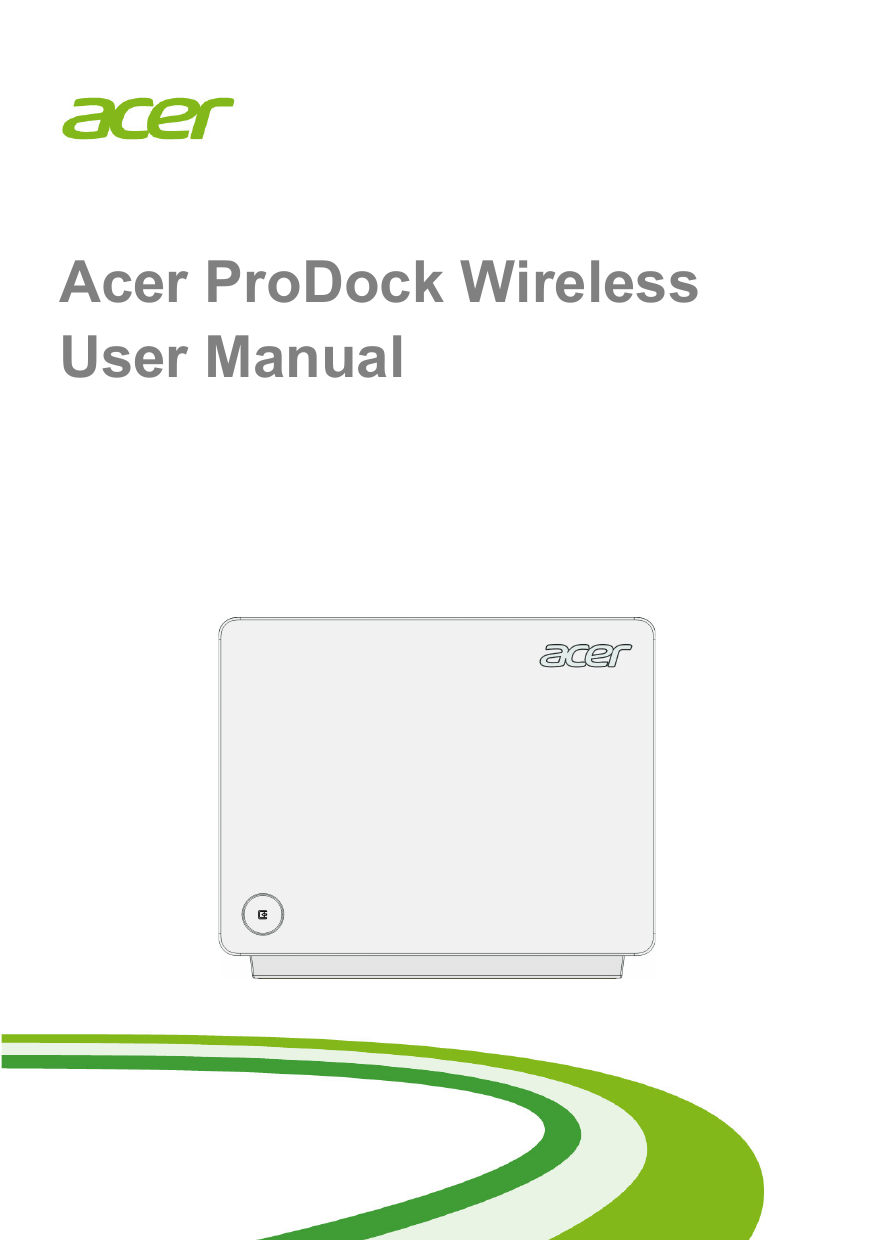 Acer ProDock Wireless User Manual | Manualzz