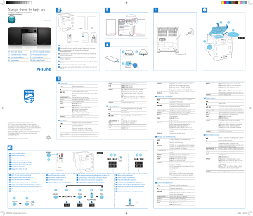 Philips Mini Stereoanlage MCM129/12 Schnellstartanleitung | Manualzz