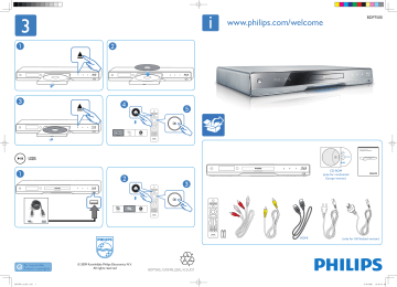 Philips Blu-ray Disc player BDP7500SL/12 Quick start guide | Manualzz