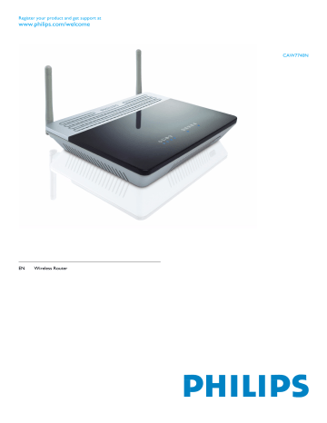 Philips Wireless Router CAW7740N/05 User manual | Manualzz