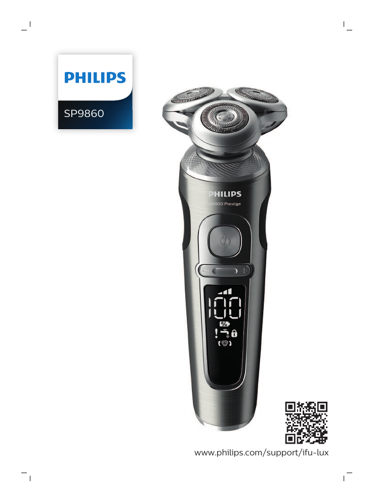 Philips Shaver S9000 Prestige Wet and dry electric shaver, Series 9000 ...