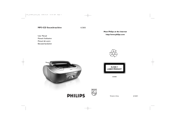 Philips CD Soundmachine AZ3830/12 User manual | Manualzz