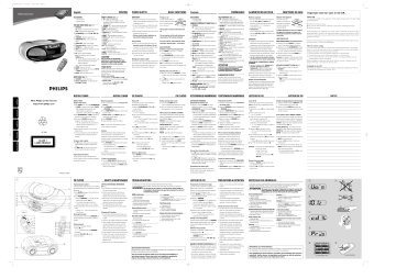 Philips CD Soundmachine AZ3300/00C User manual | Manualzz
