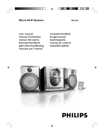 Philips Sistema Micro Hi-Fi MC150/22 Manual do proprietário | Manualzz