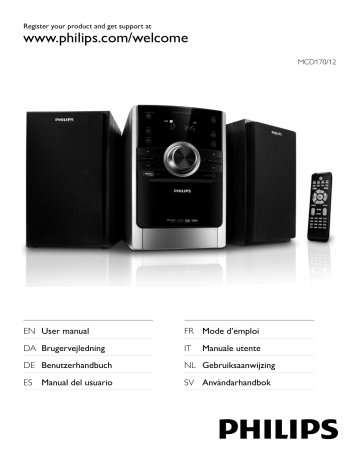 Philips Microchaîne DVD MCD170/12 Mode d’emploi | Manualzz