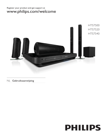 Philips 5.1 home cinema HTS7520/12 Gebruiksaanwijzing | Manualzz